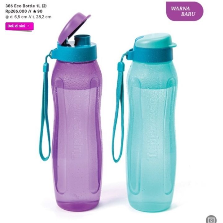 Jual [ORIGINAL] NEW Eco Bottle Flip Tupperware | Botol Minum Tupperware ...