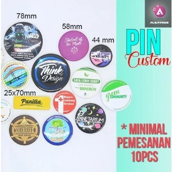 Jual Souvenir Pin Peniti Atau Pin Promosi Custom Desain ( Diameter 4.4 ...