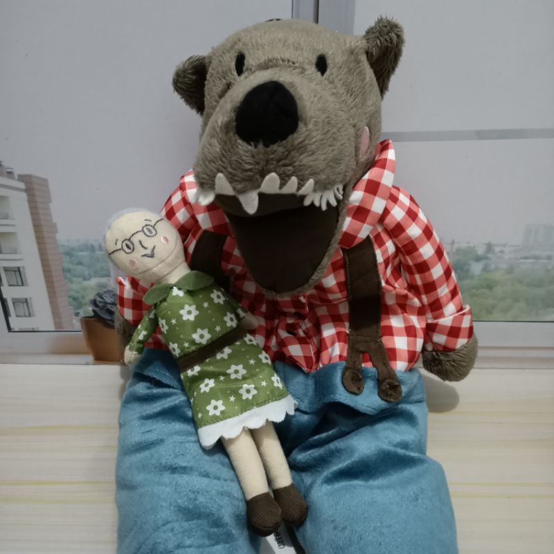 Jual Boneka Serigala IKEA Lutsig Big Bad Wolf Little Red Riding Hood ...