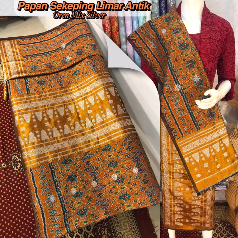 Jual Songket Papan Sekeping Limar Antik-Asli Tenun Tangan Palembang ...