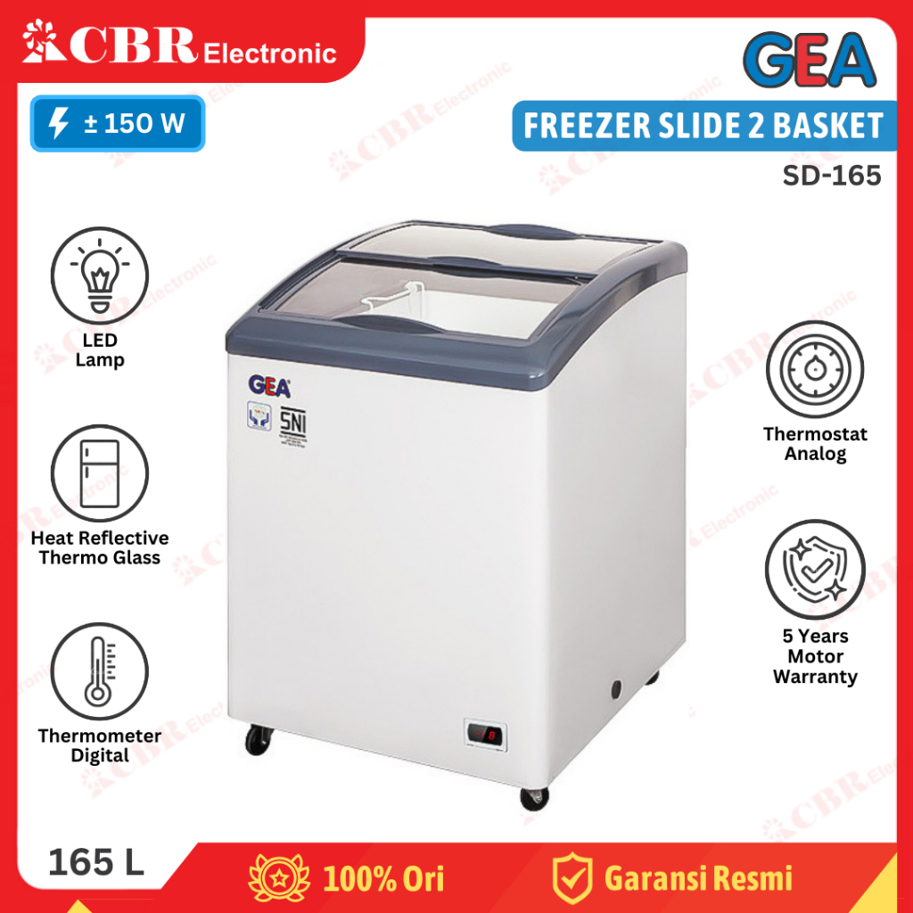 Jual FREEZER SLIDE GEA SD-165 (Sliding Freezer) 165 L | Shopee Indonesia