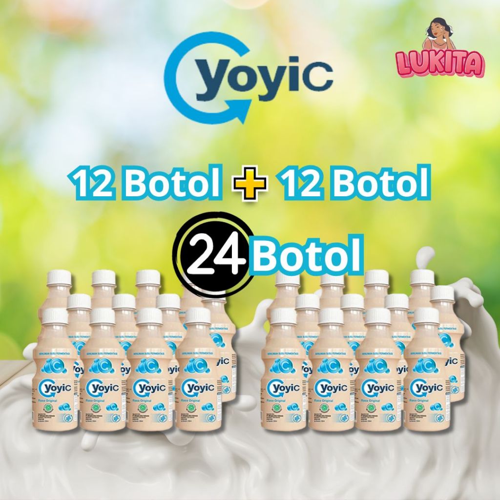 Jual ( 24 BOTOL ) YOYIC MINUMAN SUSU FERMENTASI 130ml x 24 Botol | Shopee Indonesia