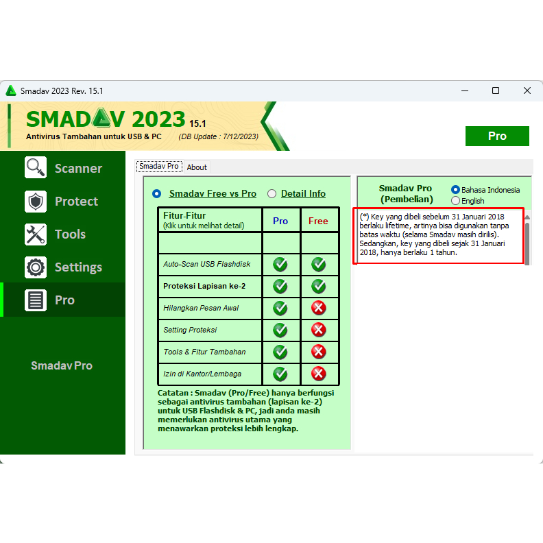 Jual Antivirus Smadav Pro Original Key | Shopee Indonesia