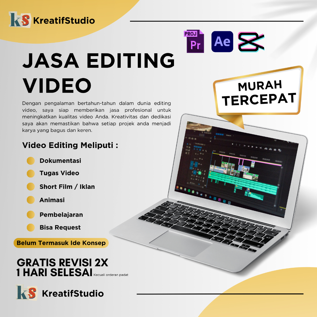 Jual JASA EDITING VIDEO DOKUMENTASI, TUGAS VIDEO, SHORT FILM, IKLAN, ANIMASI, PEMBELAJARAN ...