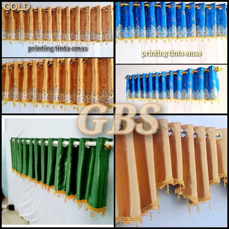 Jual Poni gorden gelombang atas pintu jendela pentilasi angin murah ...