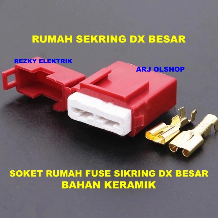 Jual Box Fuse Sikring Skring Tancap Besar Keramik Holder/Rumah fuse ...