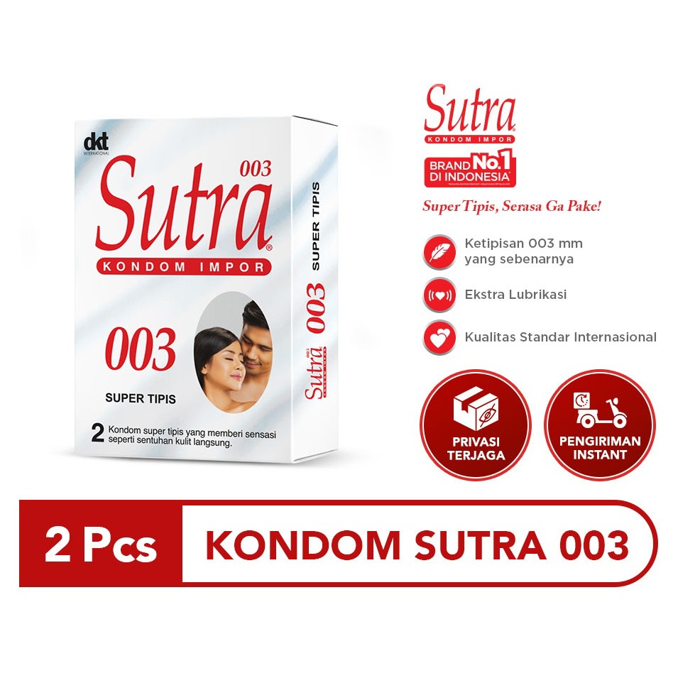 Jual Kondom Super Tipis Sutra 003 isi 2s - Kondom Lateks TERTIPIS 0.03 mm | Shopee Indonesia