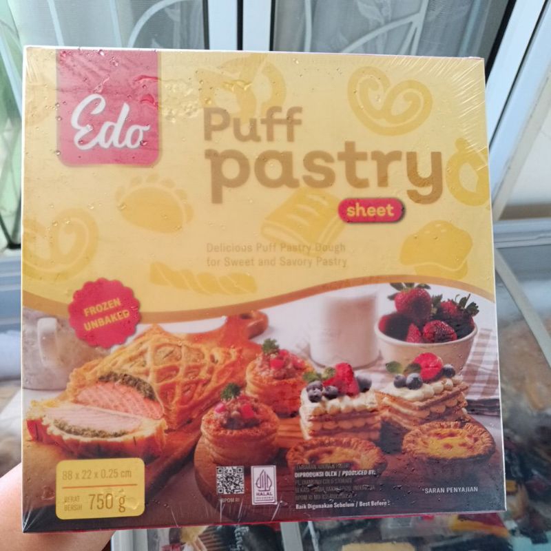 Jual EDO PUFF PASTRY 750GR / EDO DANISH PASTRY 750GR / pastry isi 4 ...