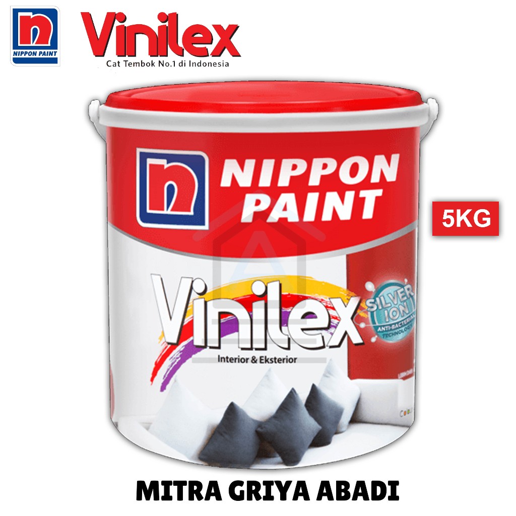 Jual Cat Dinding Luar dan Dalam / Cat Tembok Nippont Paint Vinilex ...