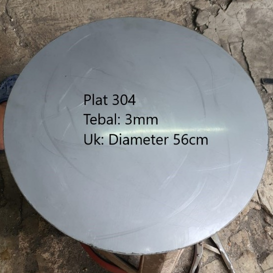 Jual Plat stainless 304 tebal: 3mm | Uk: bulat dia 56cm Harga: 680.000 ...