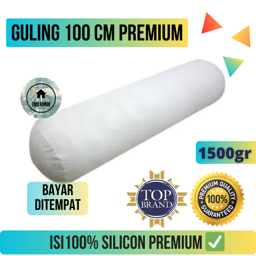 Jual Guling Silicon isi 1500gr Panjang 100cm Putih Polos / Guling Hotel ...