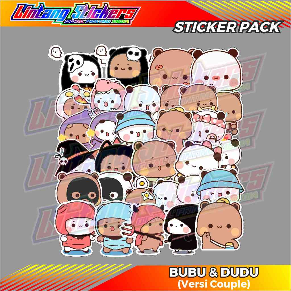 Jual STICKER PACK BUBU DAN DUDU COUPLE / STICKER HELM / STICKER TUMBLER ...