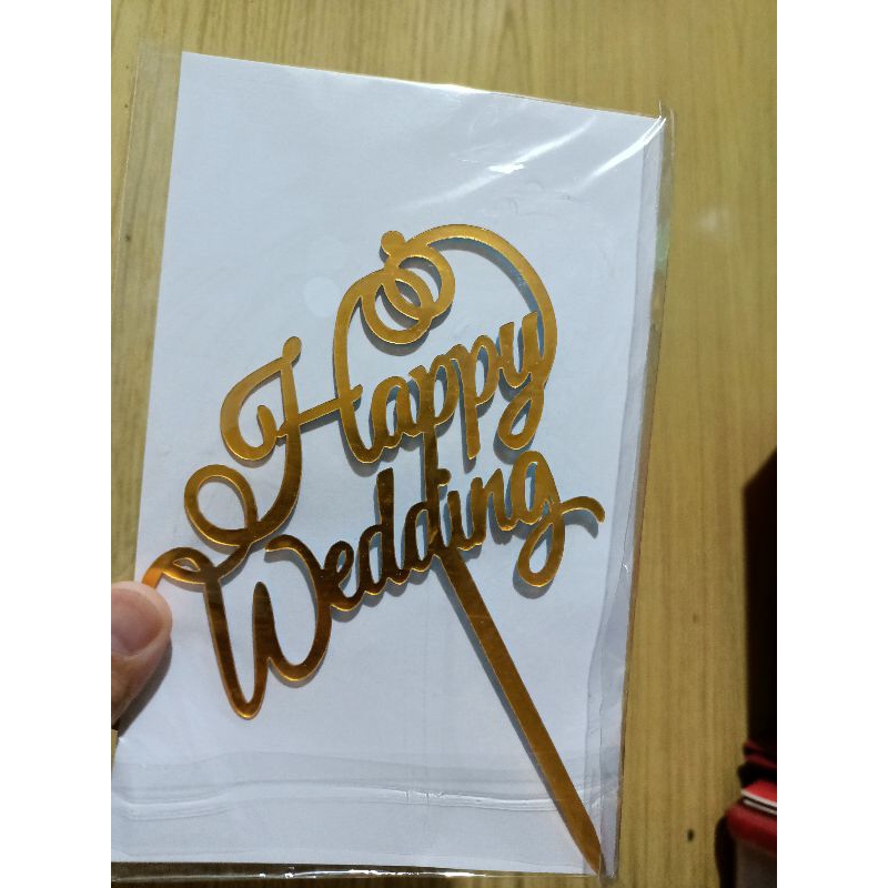 Jual TOPPER HAPPY WEDDING | Shopee Indonesia