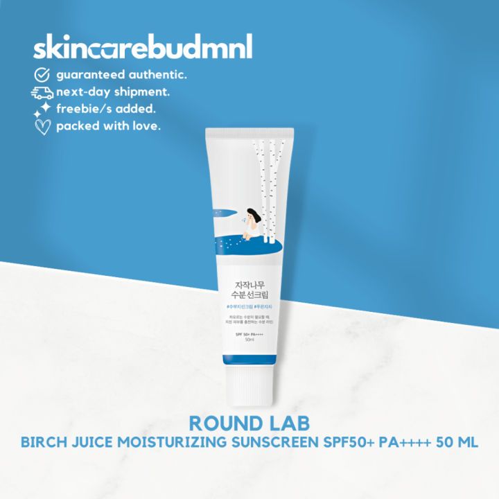 Jual Round Lab Sunscreen 50ml /Round Lab Birch Juice Moisturizing Sun ...