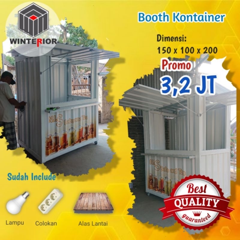 Jual Booth Container / Kontainer / Gerobak Booth / Gerobak Kontainer ...