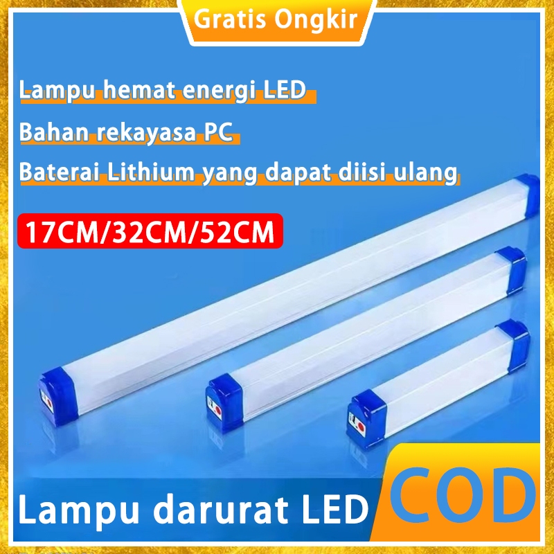 Jual lampu neon led panjang T7 usb bolam let portable emergency lamp darurat mati lampu lid ...