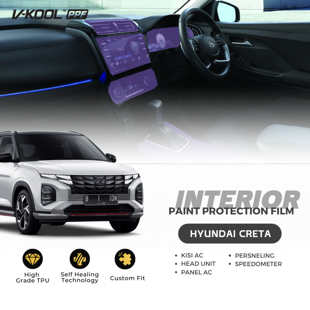 Jual VKOOL PPF Interior Protector Hyundai Creta - Panel | Shopee Indonesia