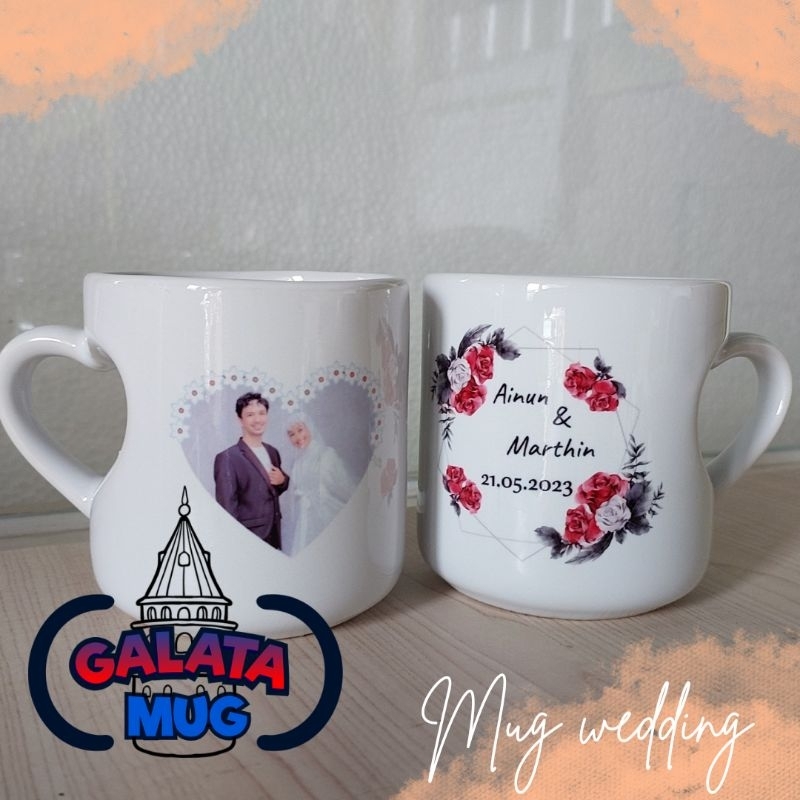 Jual mug love custom (free design&box) wedding,nikah,wisuda,graduation ...