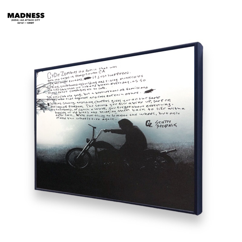 Jual Poster Cycle Zombies Scotty Stopnik + Frame | Shopee Indonesia