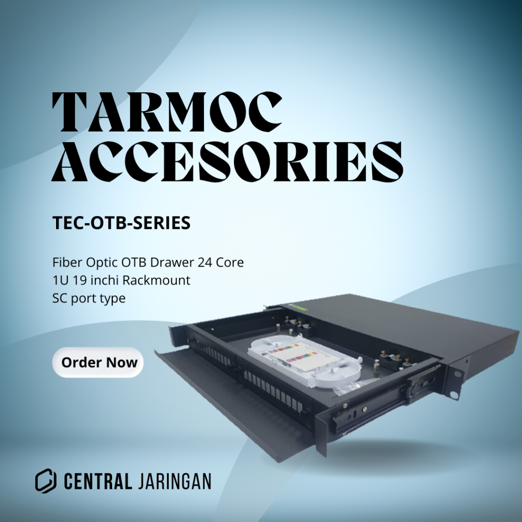 Jual Fiber Optic OTB 24 Core SC | 1U Drawer ODF OTB 24 Core Kosong ...