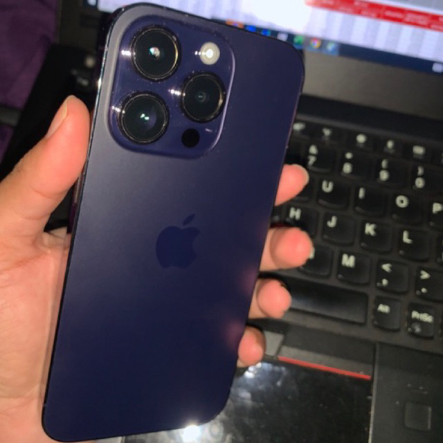 Jual Iphone 14 pro 256GB Deep purple Like New Ex Ibox | Shopee Indonesia