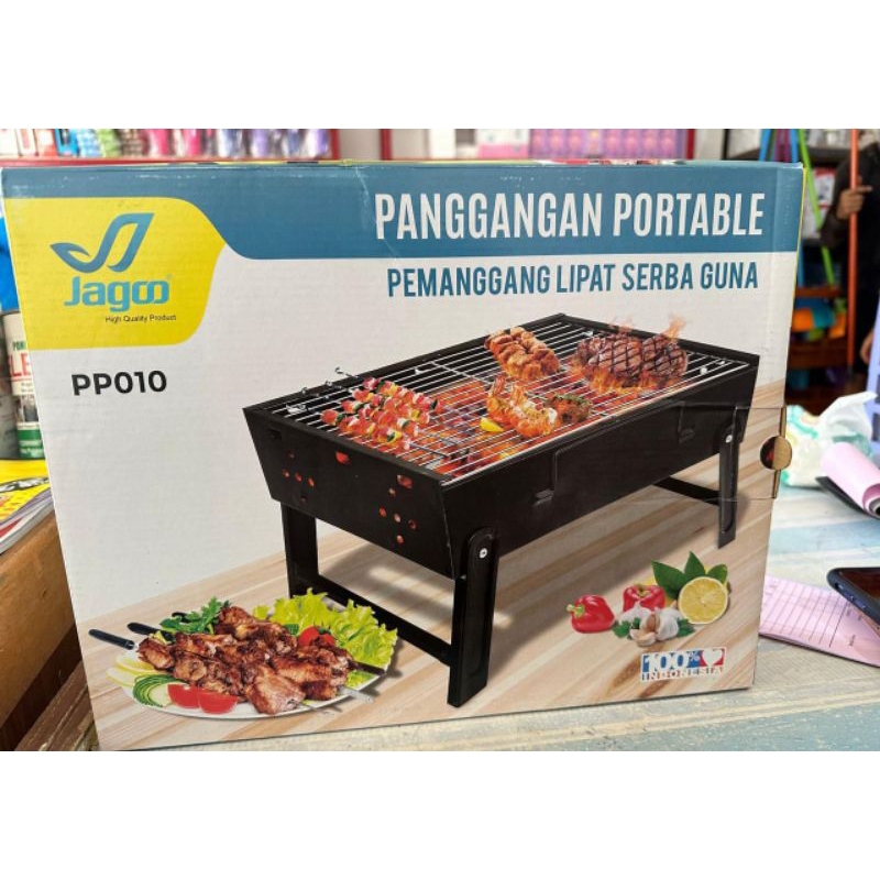 Jual Panggangan Portable Multi Square Grill Jagoo 35 Cm/ALAT BAKAR BBQ ...