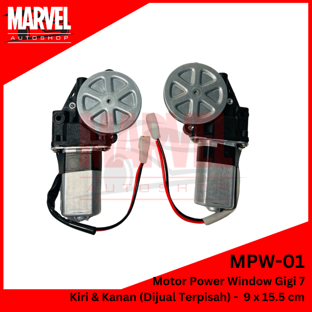Jual MOTOR POWER WINDOW JENDELA MOBIL REGULATOR UNIVERSAL GIGI 7 GIGI 8 ...