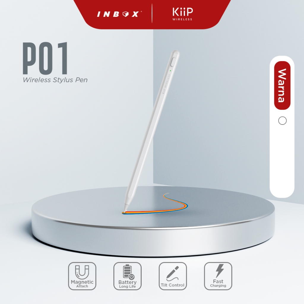 Jual KiiP Wireless P01 Stylus Pen Ipad Apple Pencil Stylus Pencil Palm Rejection | Shopee Indonesia