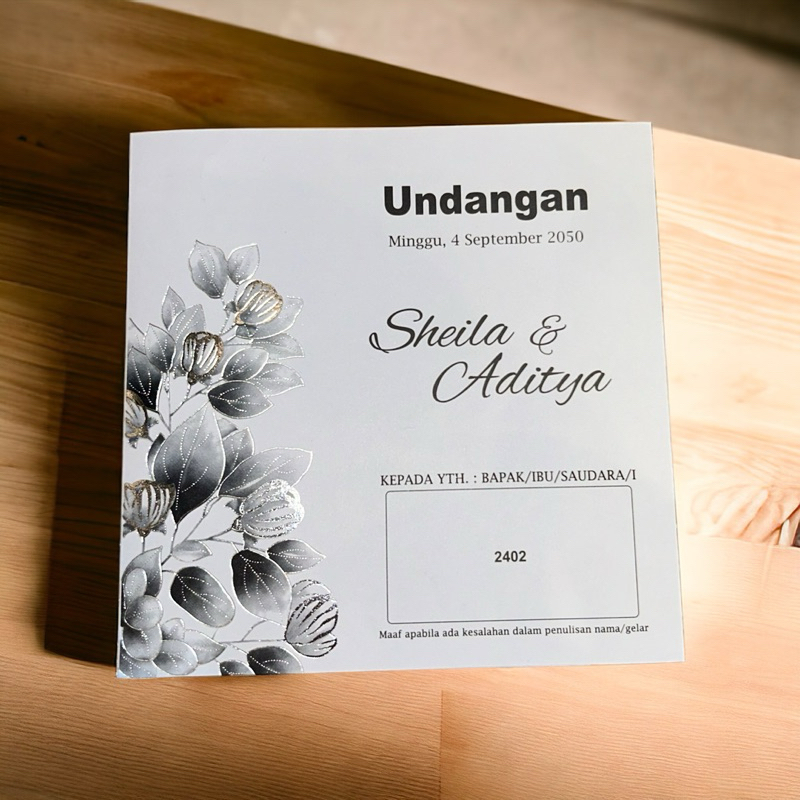 Jual Blangko Undangan Kosong Pernikahan Erba Kartu BLANKO Simple 2402 ...