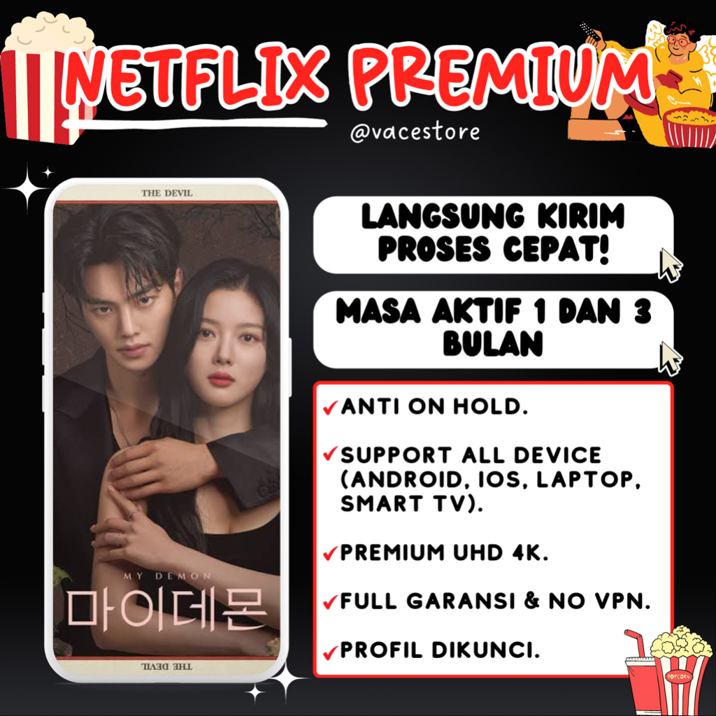 Jual NETFLXX 1-3 BULAN PREMIUM 4K GARANSI100% ANTI NIPU | Shopee Indonesia