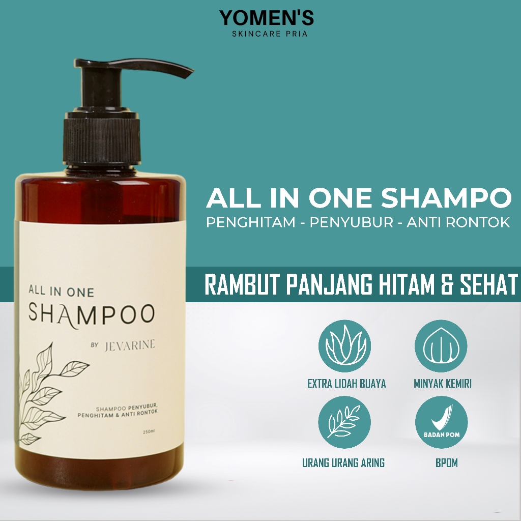 Jual Jevarine Shampo All One - Shampo Sampo Menghitamkan Perawatan ...