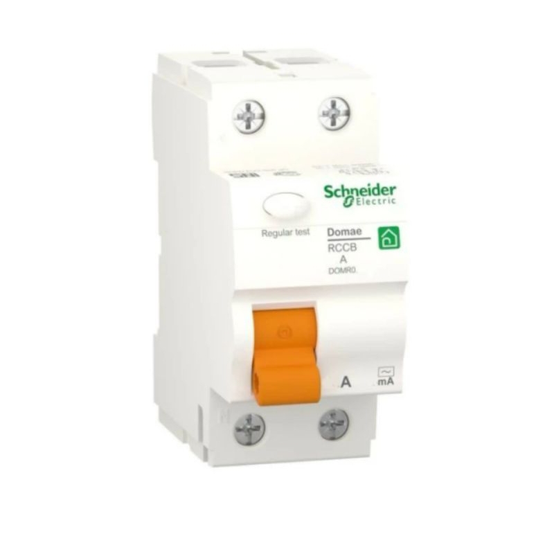 Jual RCCB/ELCB DOMAE SCHNEIDER 2P 25A 30MA DOMR01225 ORIGINAL ASLI | Shopee Indonesia
