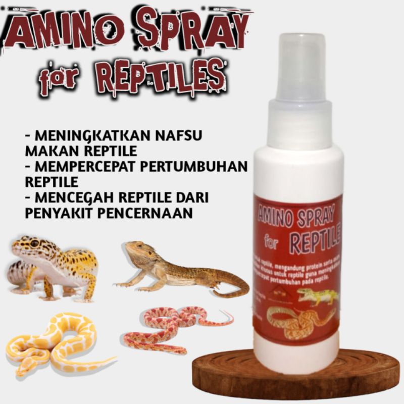 Jual 100ML AMINO SPRAY FOR REPTILE AMINO SUPLEMEN VITAMIN OBAT PENAMBAH ...