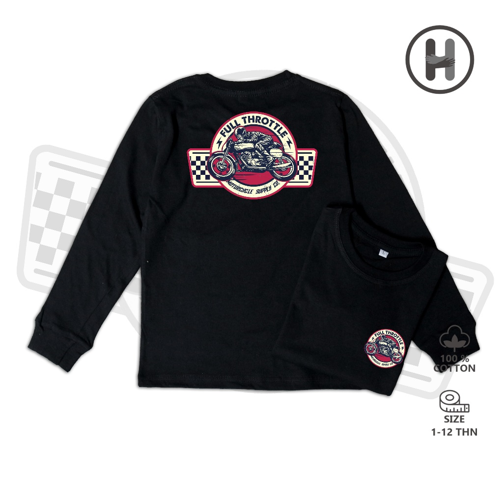 Jual Kaos Anak, Kaos Lengan Panjang Anak motif motorcycle costum ... Jual Kaos Anak, Kaos Lengan Panjang Anak motif motorcycle costum ...