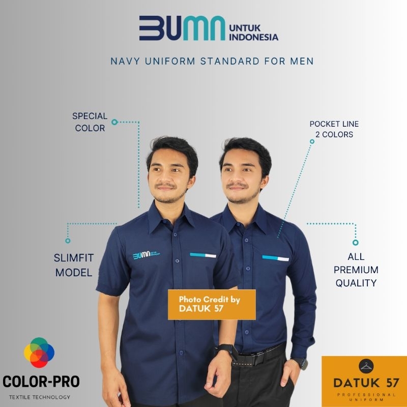 Jual International Quality : Seragam Kemeja BUMN Pria Khusus Kluster ...