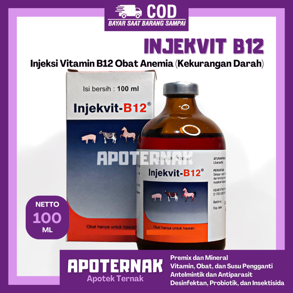 Jual INJEKVIT B12 100 ml | Obat Anemia dan Mengatasi Nafsu Makan ...