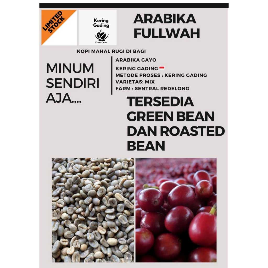 Jual Green Bean Arabica Gayo Fullwash | Shopee Indonesia