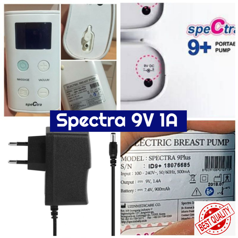 Jual Adaptor Charger Spectra 9+ plus M1 M2 New S1 S2 Pompa Asi Breast Pump 9 | Shopee Indonesia