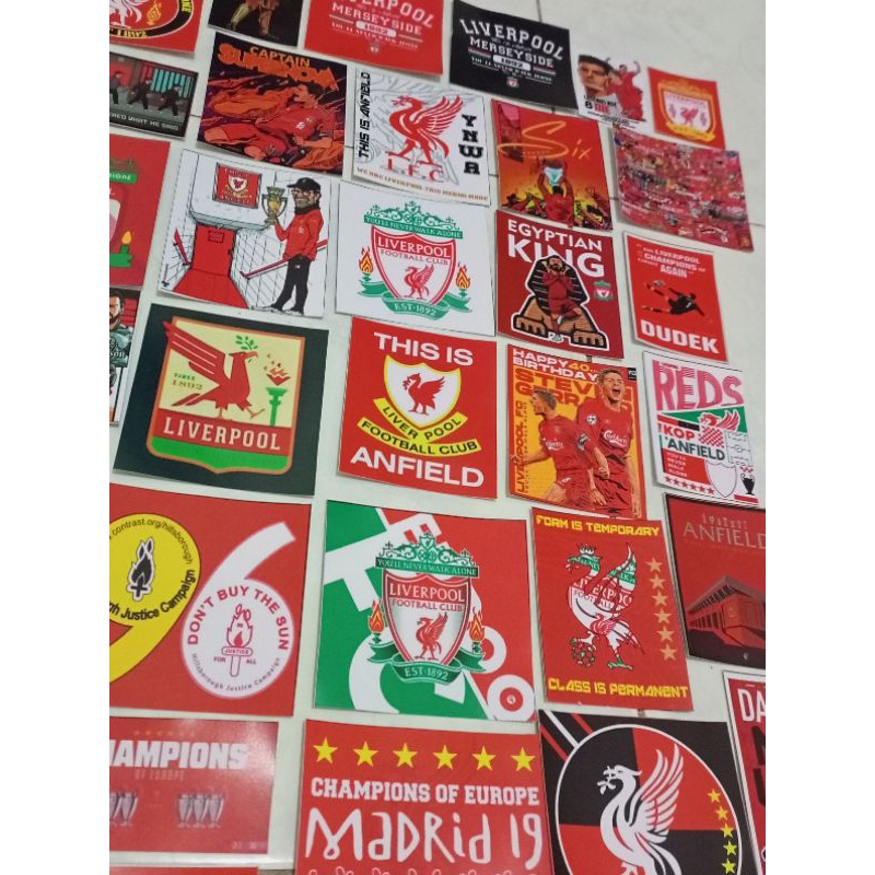 Jual Sticker Pack Liverpool 2024 Edisi Terbaru YNWA | Shopee Indonesia