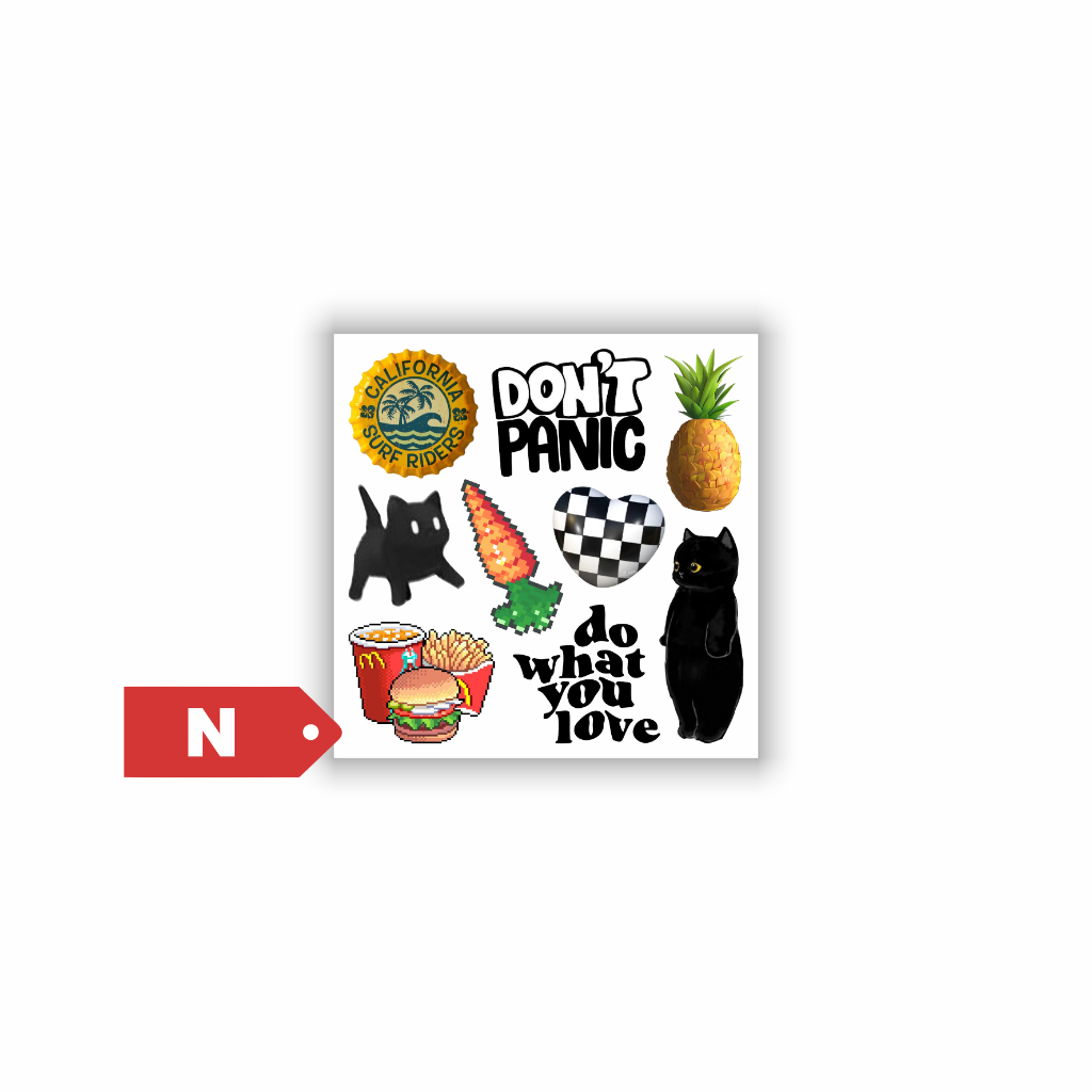 Jual mini sticker sheet aesthetic deco y2k kidcore cute thence ...