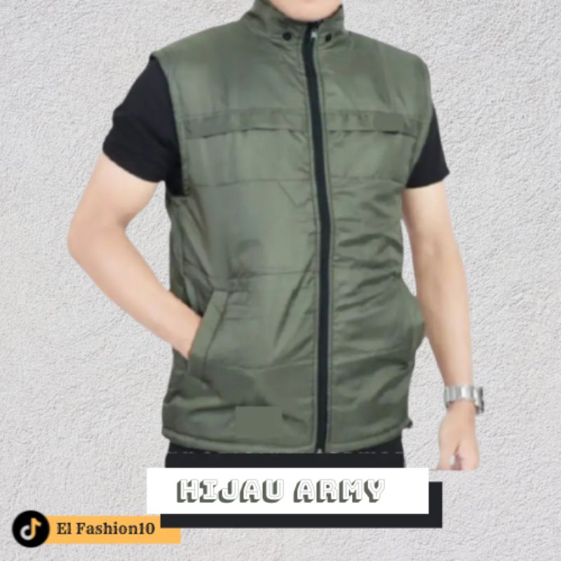 Jual Rompi motor pria polos anti angin pelindung dada - Jaket vest ...