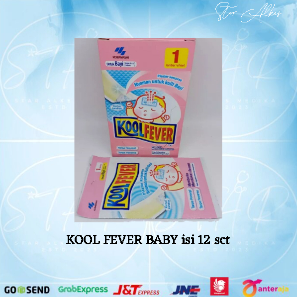 Jual KOOLFEVER Bayi BOX isi 12 sachet | Plester Kompres Demam Kool ...