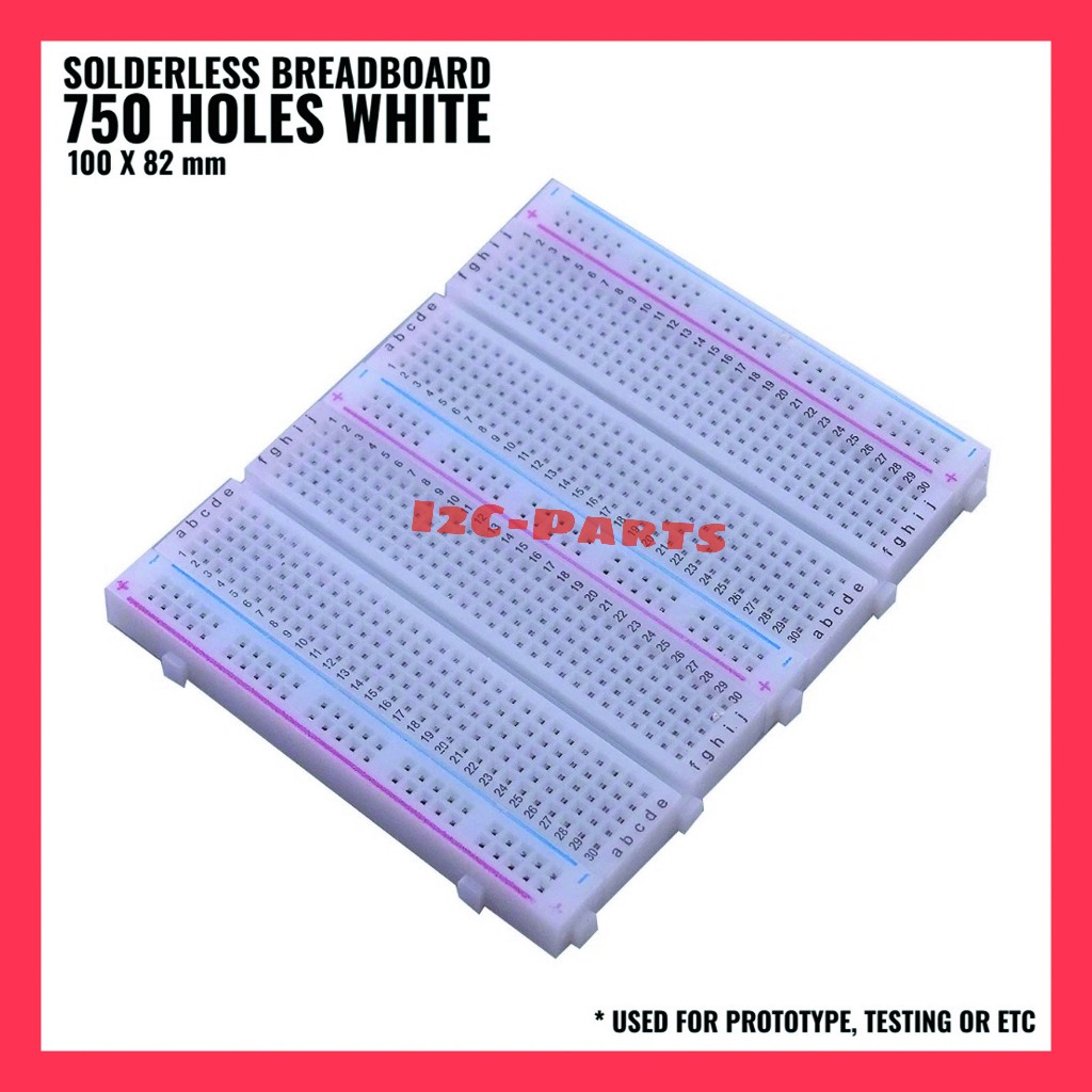 Jual Breadboard 750 holes Project Board Protoboard Papan tie points ...