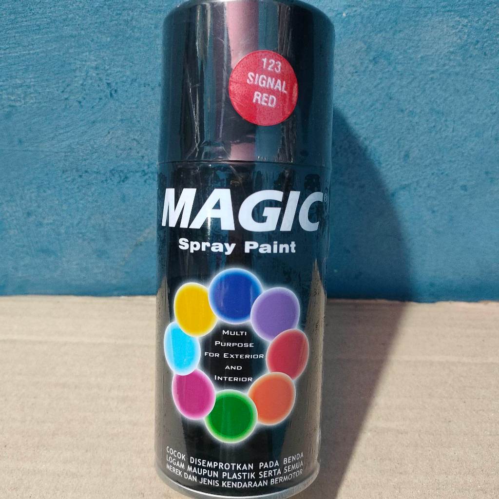 Jual Magic Spray Paint Pilox Pilok SIGNAL RED 123 Magic 300cc Cat ...