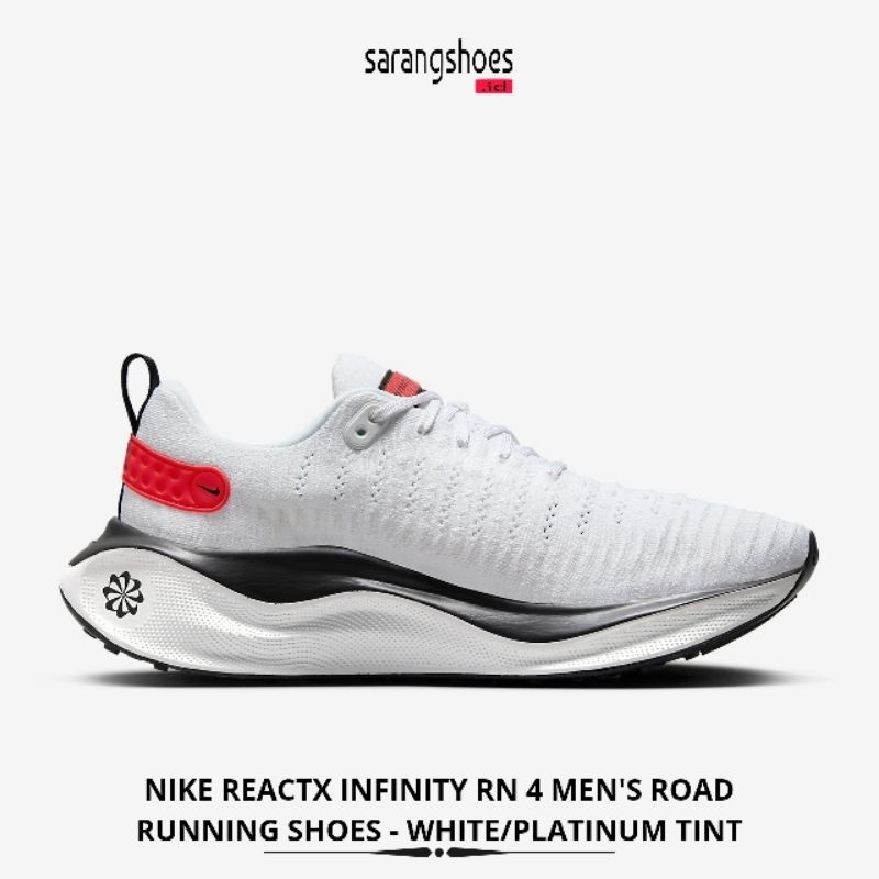 Jual Sepatu Nike Reactx Infinity RN 4 Men's Road Running Shoes - White ...