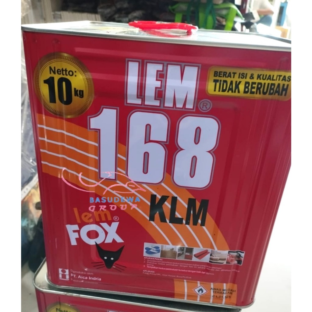 Jual LEM KUNING FOX 168 KLM 10 kg / LEM FOX 168 KLM 10kg LEM SERBAGUNA | Shopee Indonesia
