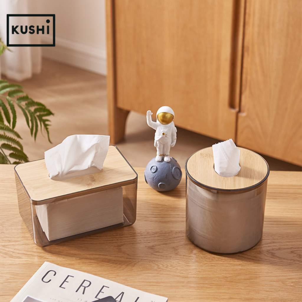 Jual KUSHI Kotak Tisu Kayu Nordic Minimalist Tissue Box Besar ...