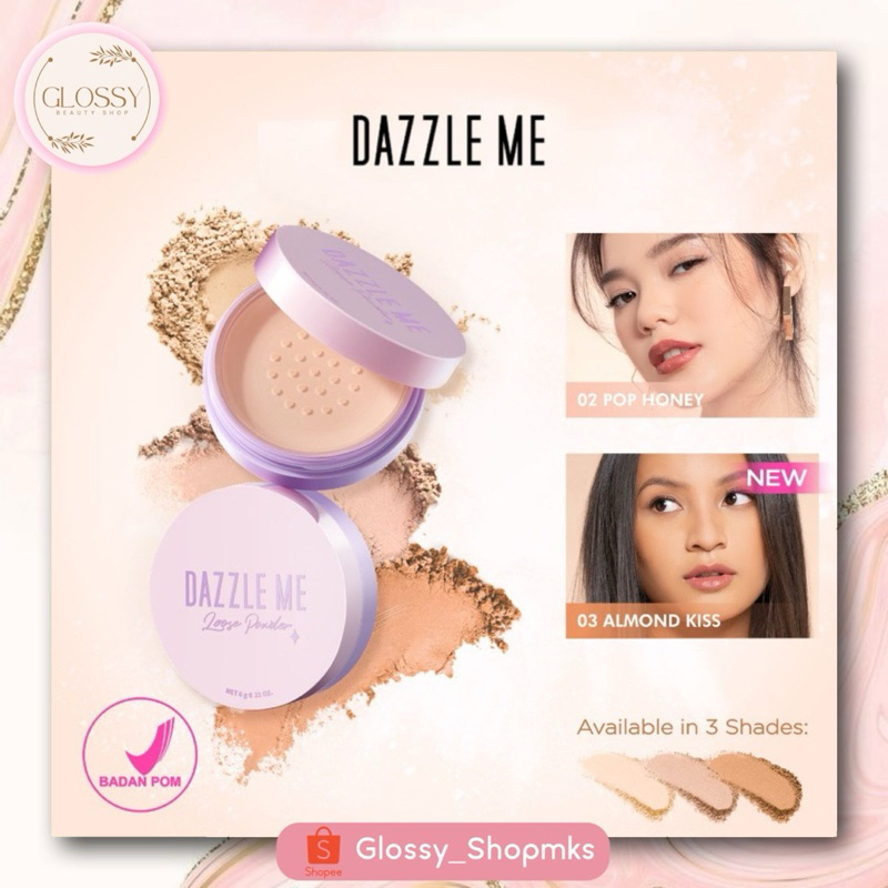 Jual DAZZLE ME Always Setting Loose Powder BPOM | Super Soft Smooth ...