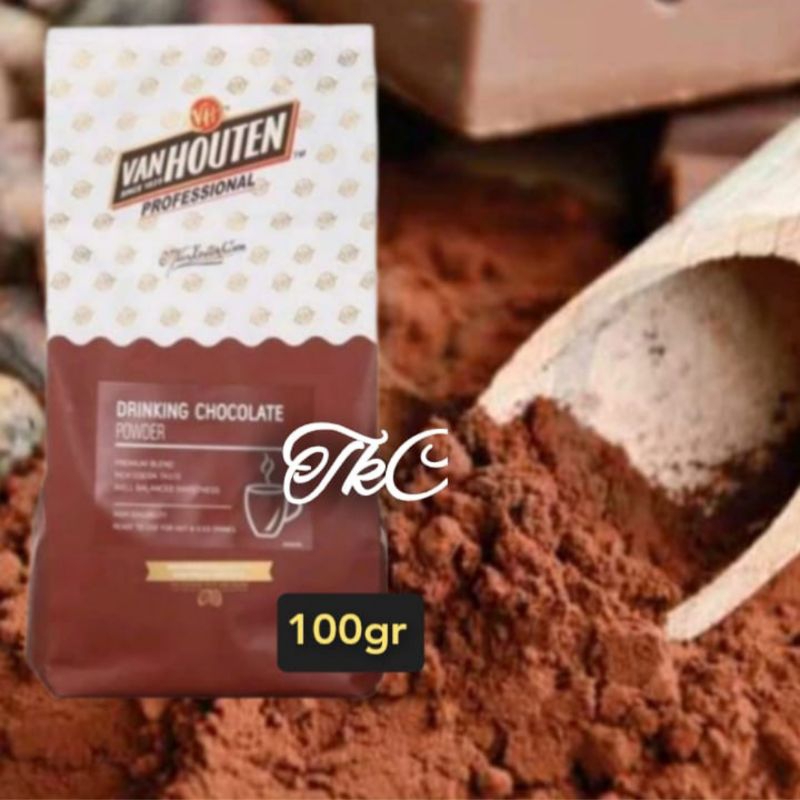 Jual COKLAT BUBUK VAN HOUTEN / COKLAT BUBUK COCOA POWDER 100gr | Shopee ...