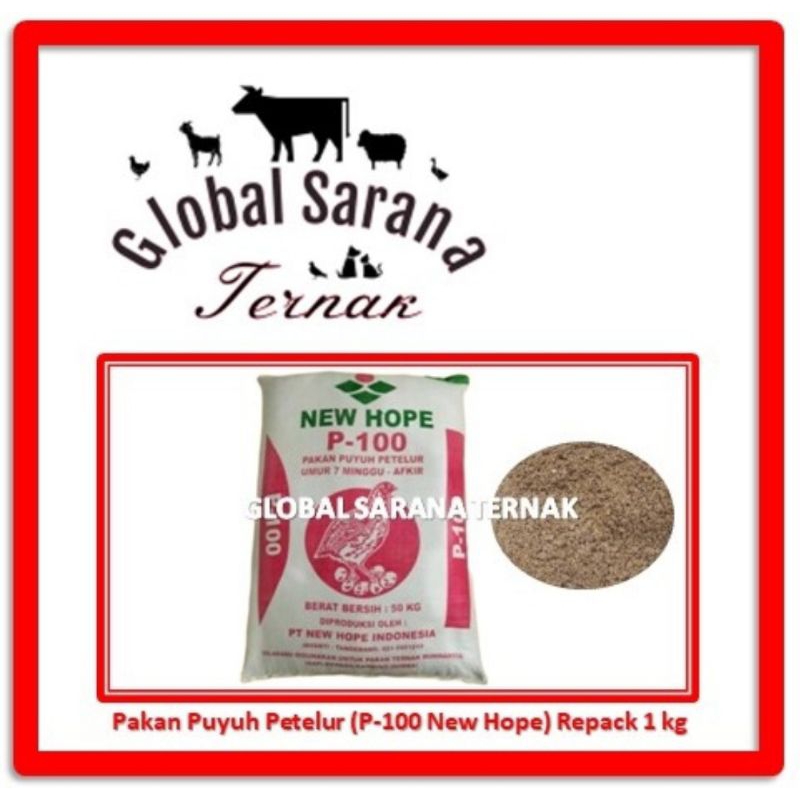 Jual Pakan Puyuh Petelur (P-100 NEWHOPE) Repack 1 kg | Shopee Indonesia